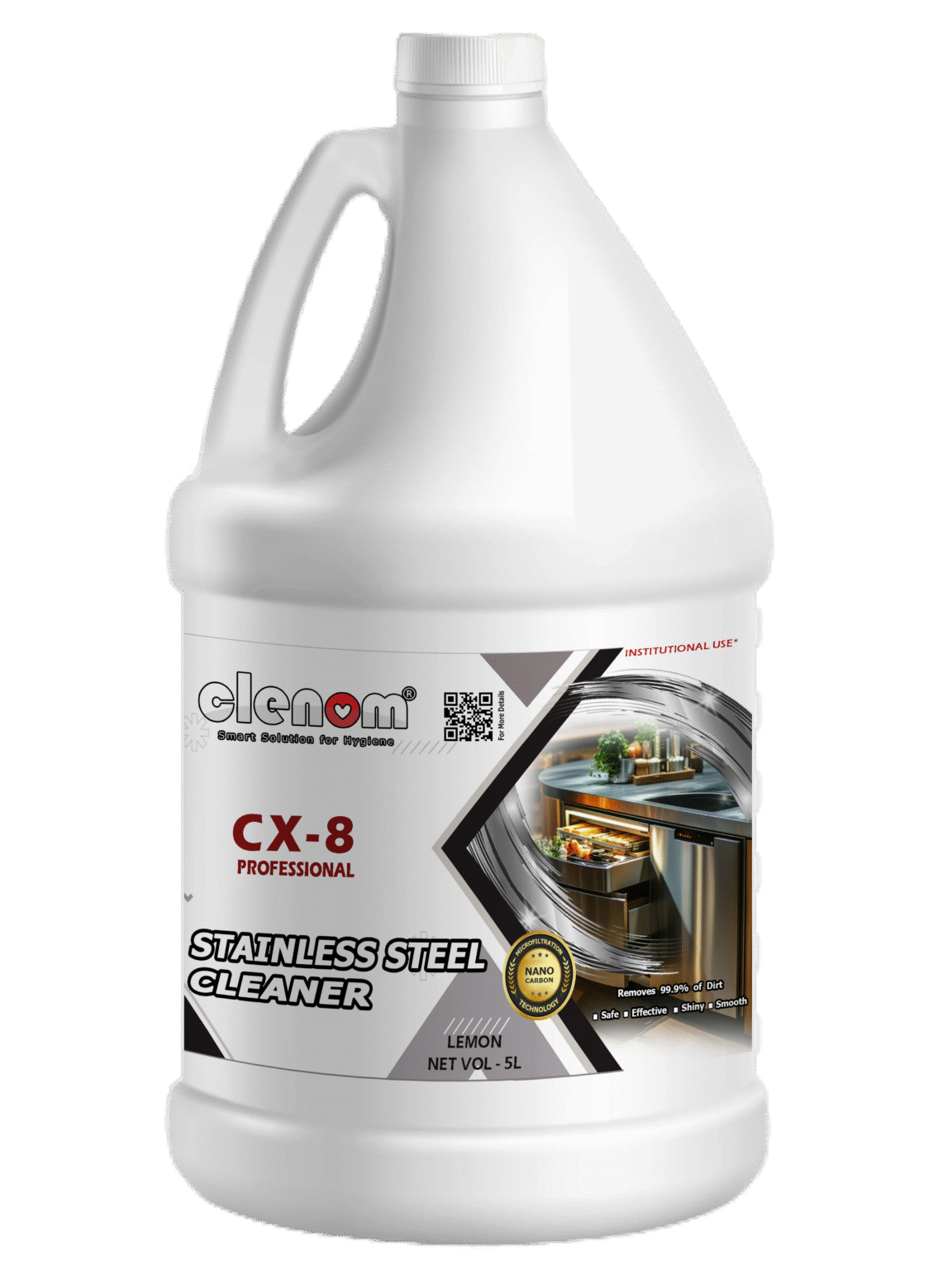 Clenom CX8 Pro Stainless Steel and Inox Cleaner & Polish | Eco-Friendly ...
